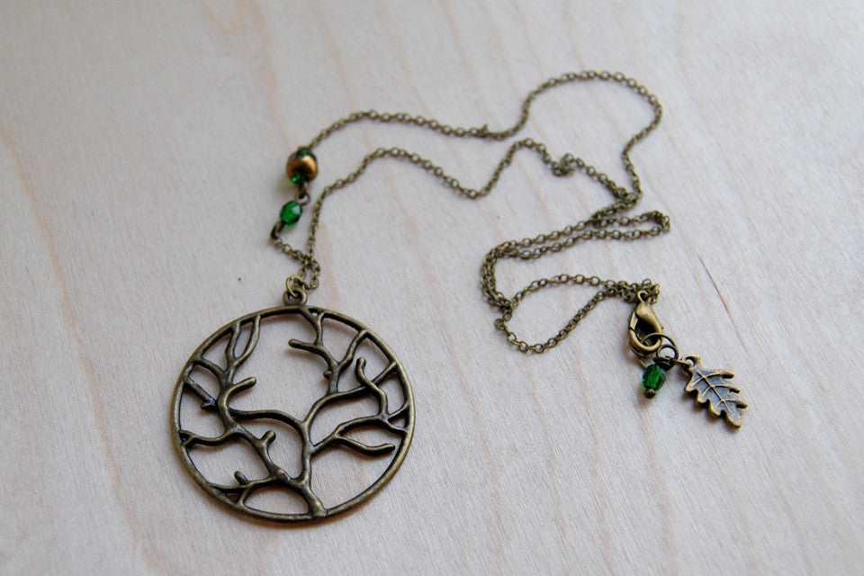 Treant Forest | Brass Tree Charm Necklace | Fantasy Literature Inspire ...