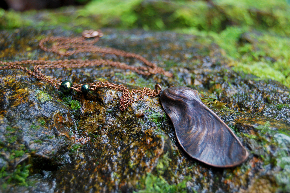 Tipuana Seed Pod Necklace | Copper Electroformed Nature Jewelry ...